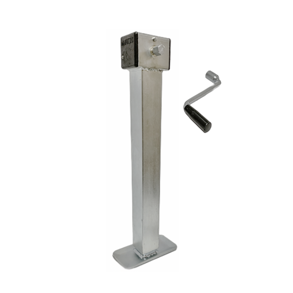 Manutec 1000kg Adjustable Side-Wind Trailer Jack Stand 95cm Heavy-Duty ...
