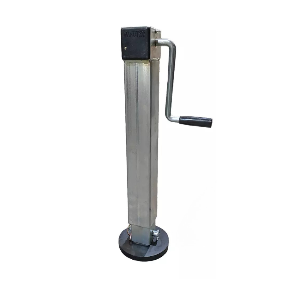 Manutec 2000kg Heavy Duty Side Wind Jockey Stand with Removable Rubber ...
