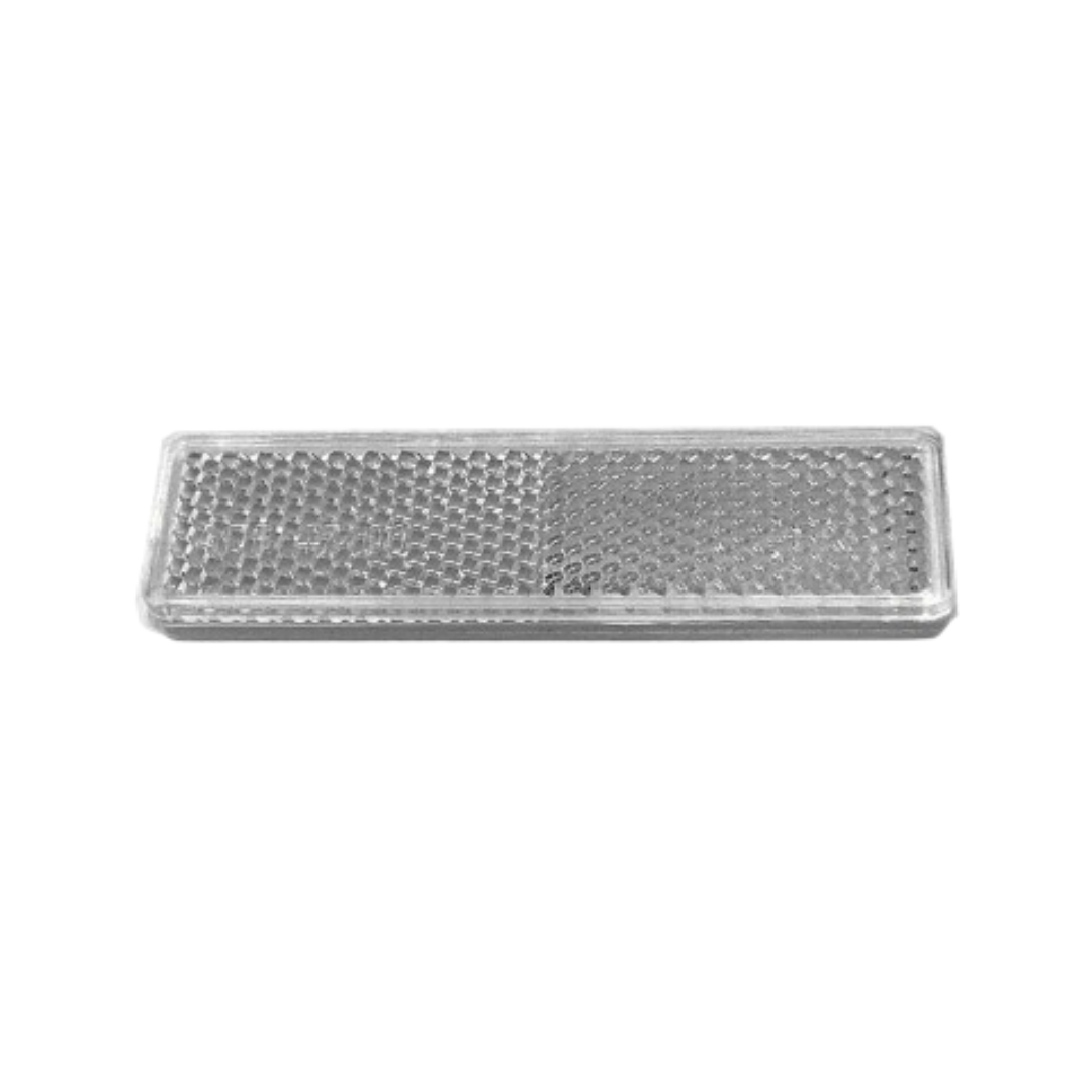 2x white Reflector 85x22mm Self Adhesive Trailer Caravan Light Truck ...