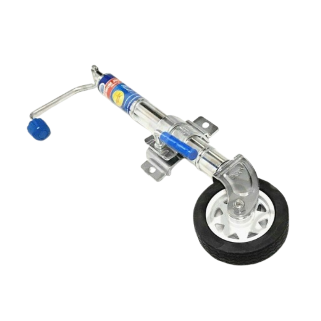 Ark 6 Inch Premium Jockey Wheel Clamp On Solid Rubber Foldable Handle ...