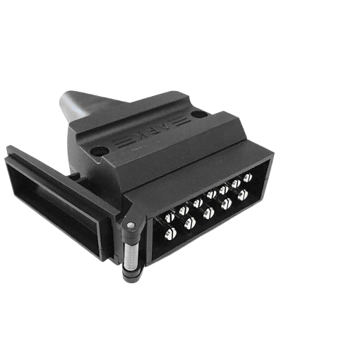 ARK 12 Pin Flat Trailer Plug Male Plastic Connector with Brass ...