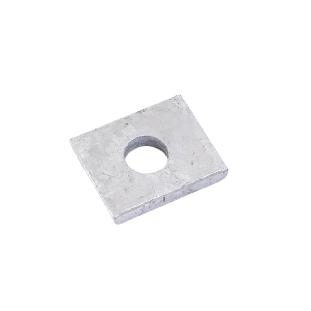 2 x Ark Trailer Axle Pads Galvanised 40x40mm Spring Pad Center Hole ...