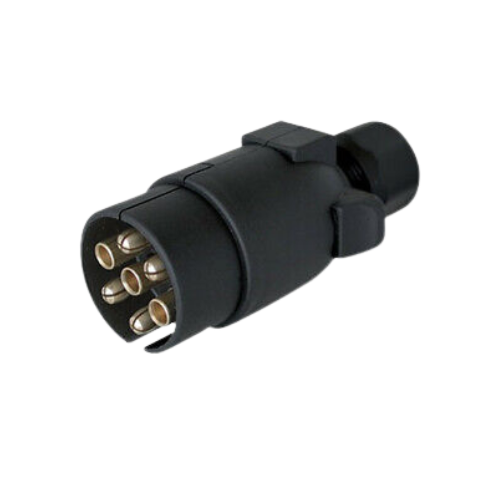 Trailer 7 Pin Large Round Plastic Male Plug Connector UB - Towing Project