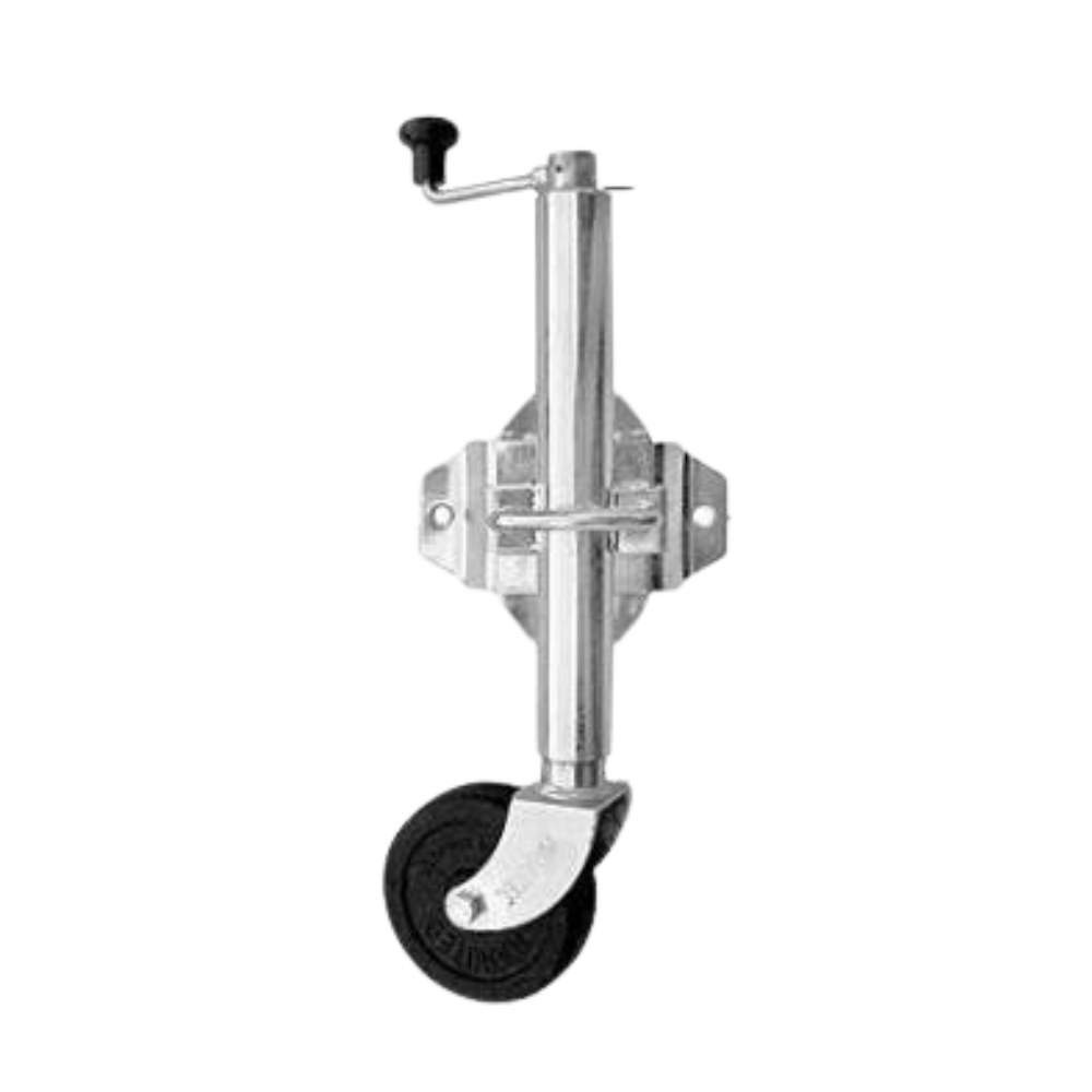 Manutec 6" Trailer Jockey Wheel Swivel Bracket Bolt-On Style 500kg Load ...