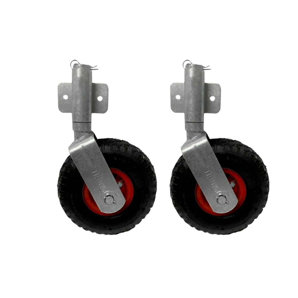 2x MANUTEC Boat Tinnie Wheels – 10" Pneumatic Tyres with Galvanised ...