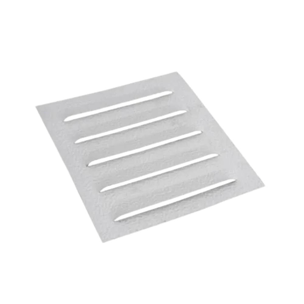 Aluminium Vent 210mm x 190mm – Smooth White Pressed Panel with Vertical ...