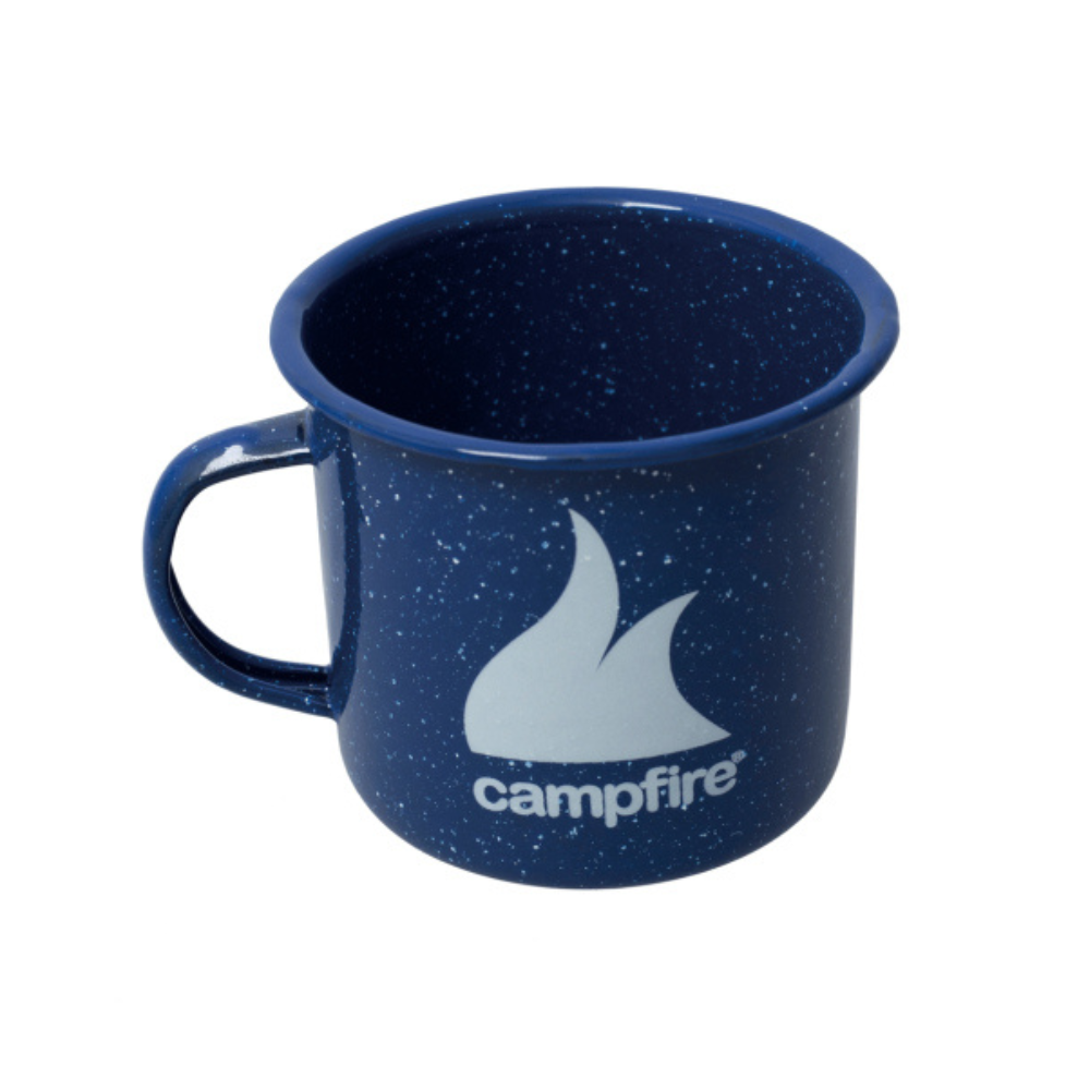Campfire 8cm Enamel Mug 350ml – Navy Blue Outdoor Camping Cup (SKU ...