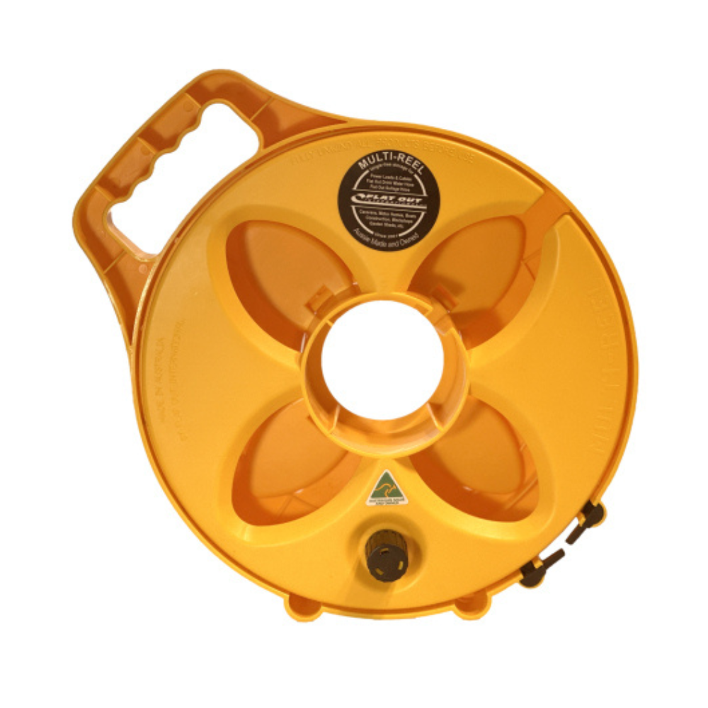Flat Out Compact Mutli Reel for Hose Cable Aussie Gold C1A - Towing Project