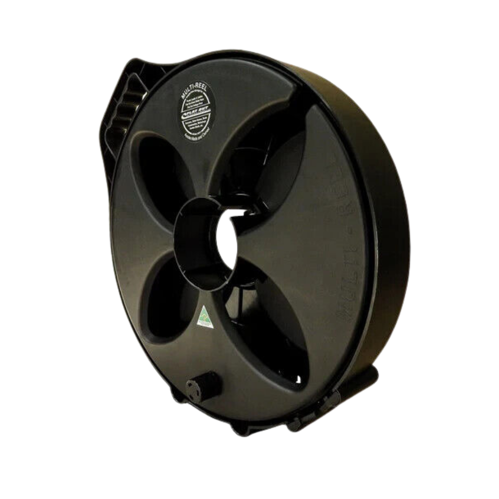 Flat Out Cord Reel Black Water Hose Reel Garden Cable Carrier Storage ...