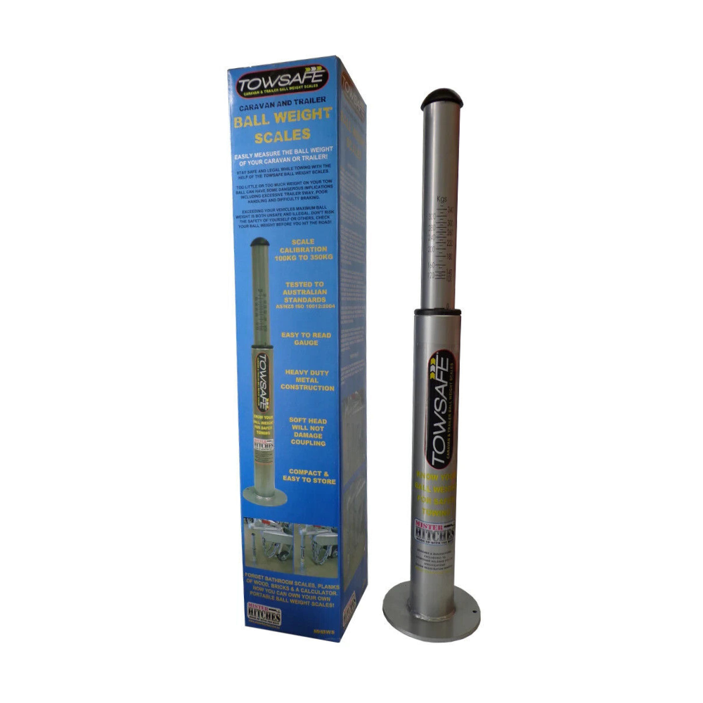Mister Hitches Ball Weight Scale Towsafe 100 - 350Kg Measures Ball ...