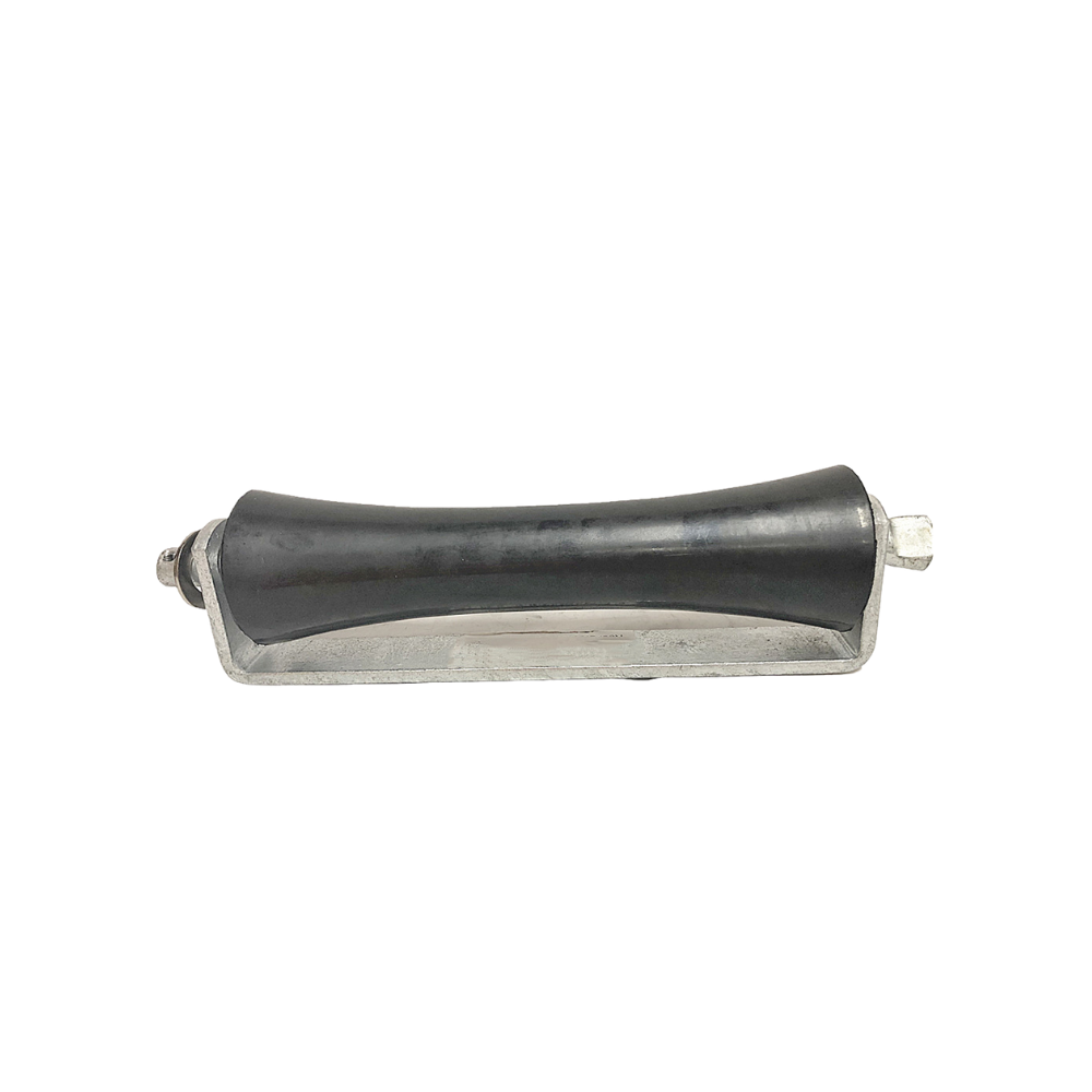 Boat Trailer 12" Black Dog Bone Rubber Keel Roller Kit – Galvanised ...