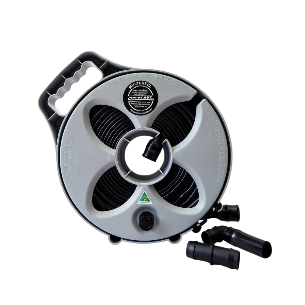 Flat Out Lay Flat Camper Caravan Sullage Hose 6M X 25mm Grey Water ...