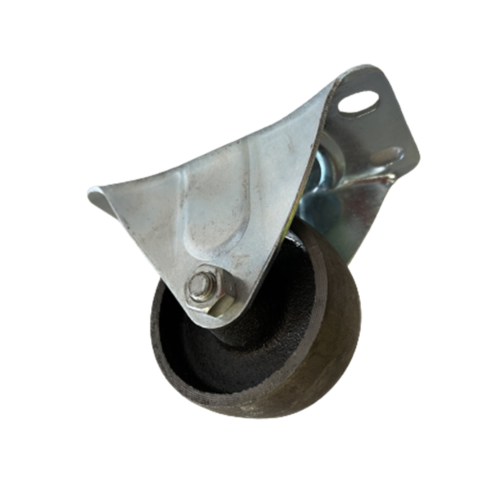 Manutec Solid Cast Iron Fixed Castor Wheel 63mm Diameter 60KG Capacity ...