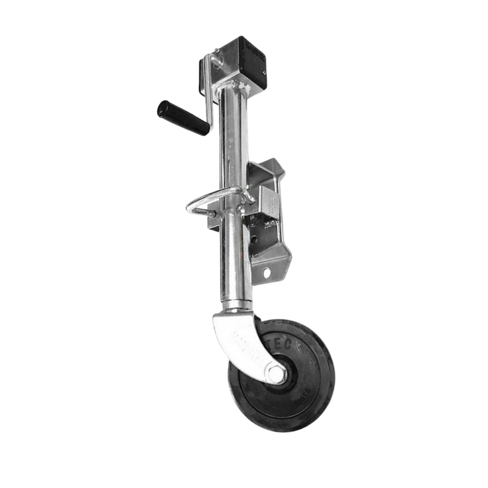 Manutec Trailer 6" * 2" Jockey Wheel Side Winding Swivel Bracket Clamp ...