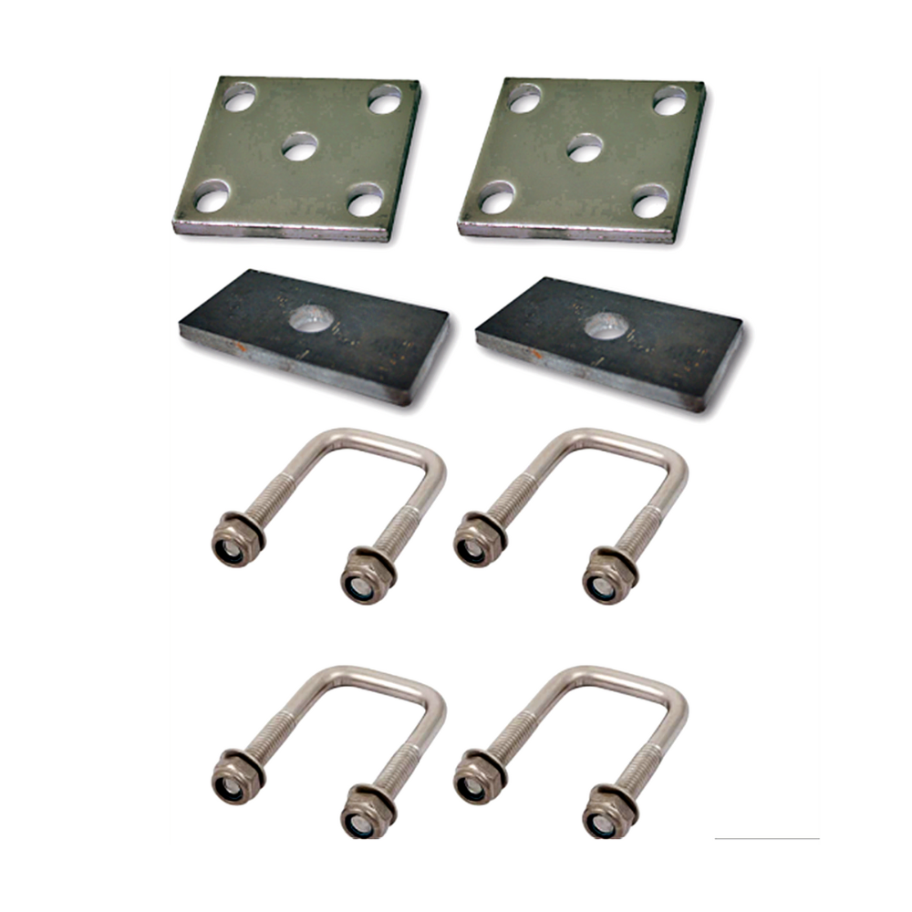 Trailer Caravan U Bolt Kit 45MM x 150MM Suits 45mm Square axle with ...