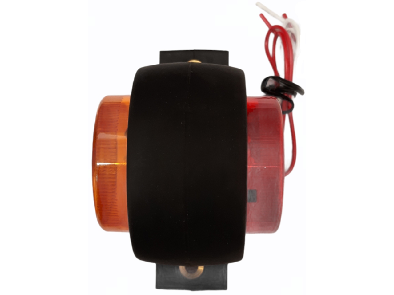 Trojan Amber & Red Rubber Body LED 12 Volt Marker Light – Compact Dual ...