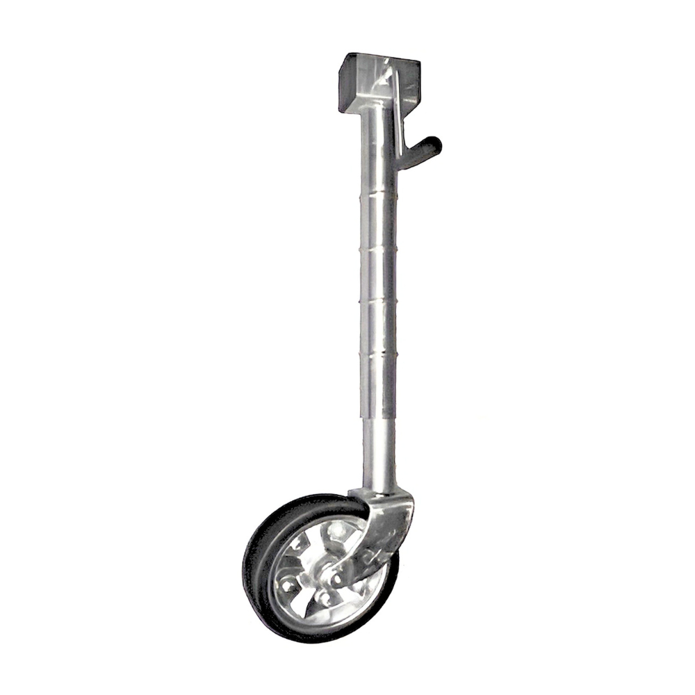 Manutec 8" Side Wind Extra Height Jockey Wheel Zinc Centre 700kg Load ...