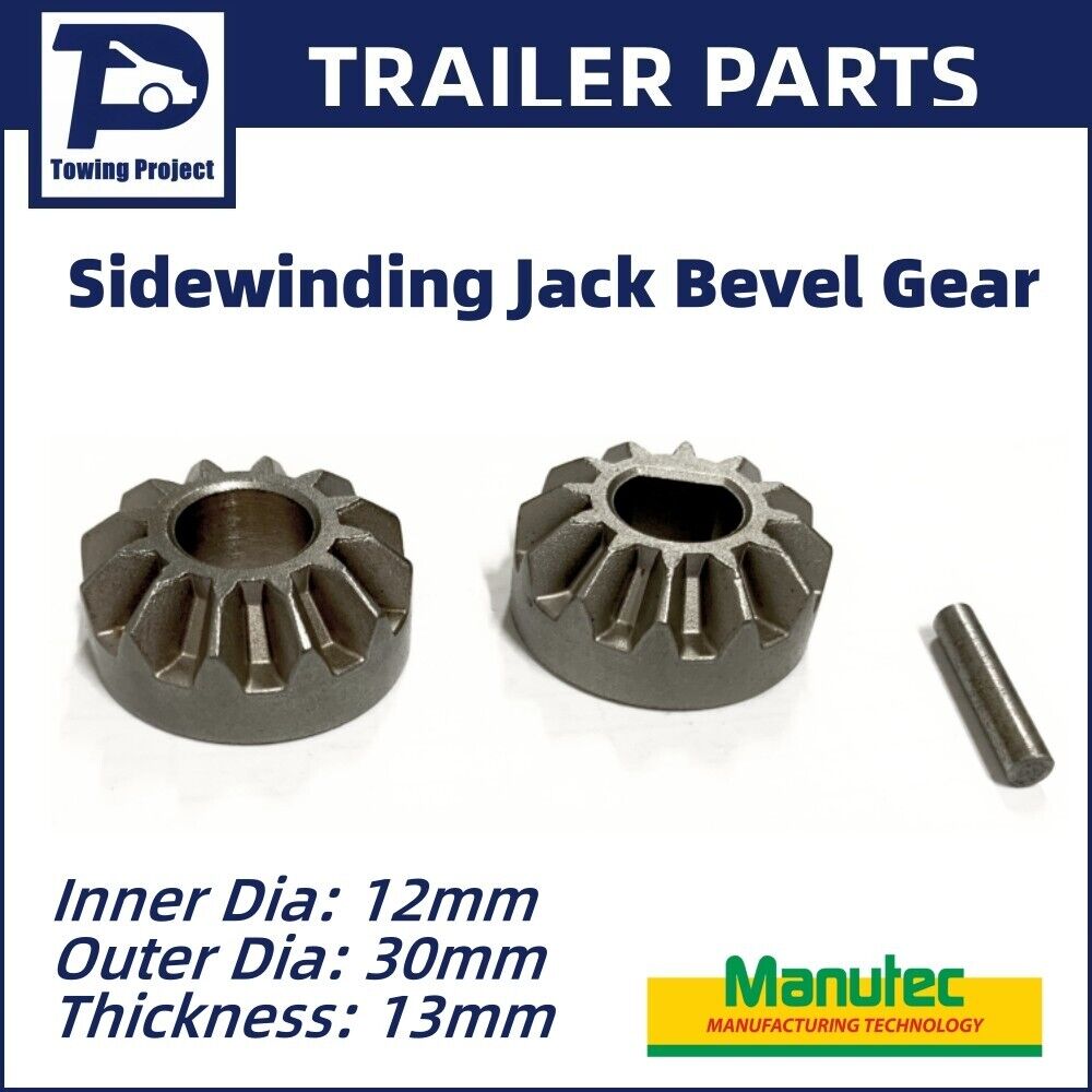 Manutec Trailer Side Wind Jockey Wheel Drop Leg Stabilizer Bevel Gears ...
