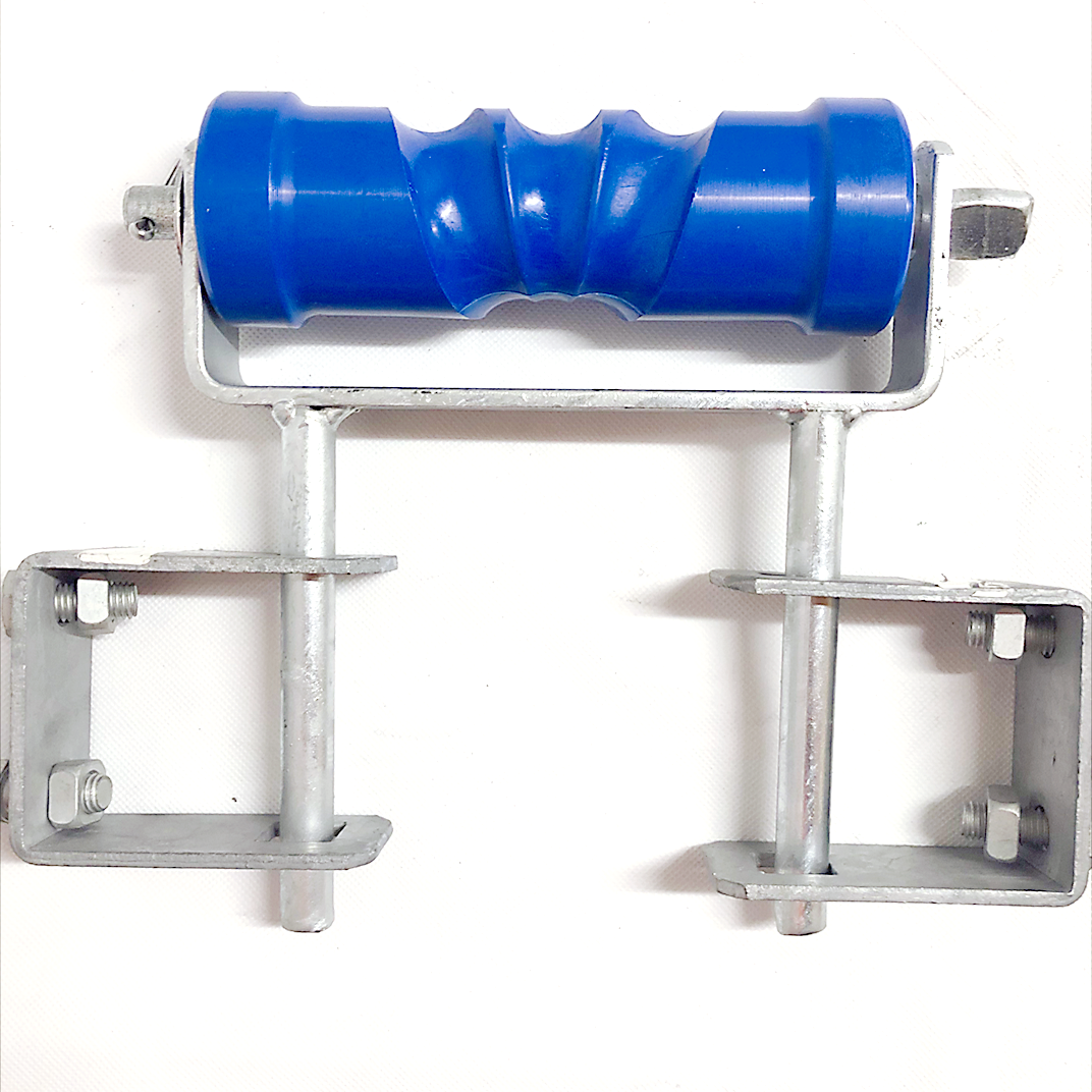 Boat Trailer 6" Blue Self Centering Poly Roller & Galvanised Standard ...