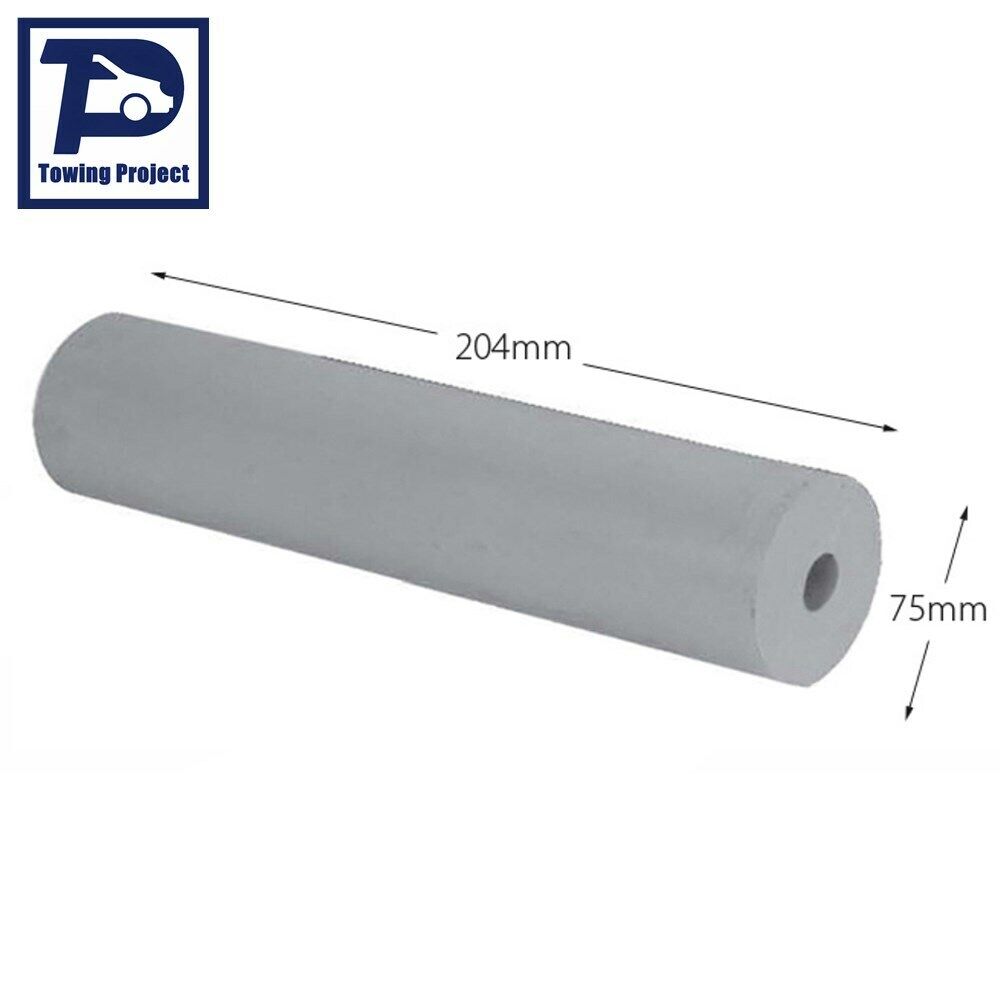 Boat Trailer Grey Rubber Roller Parallel Type 8" Long 75mm Wide 19mm ...