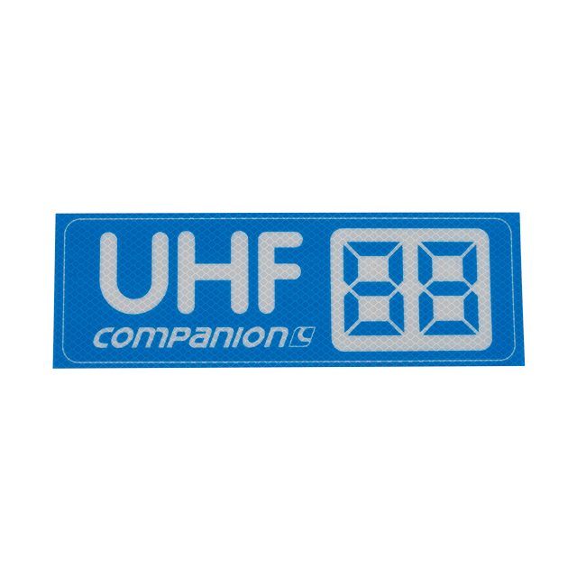 Companion Uhf Channel Sticker - Towing Project