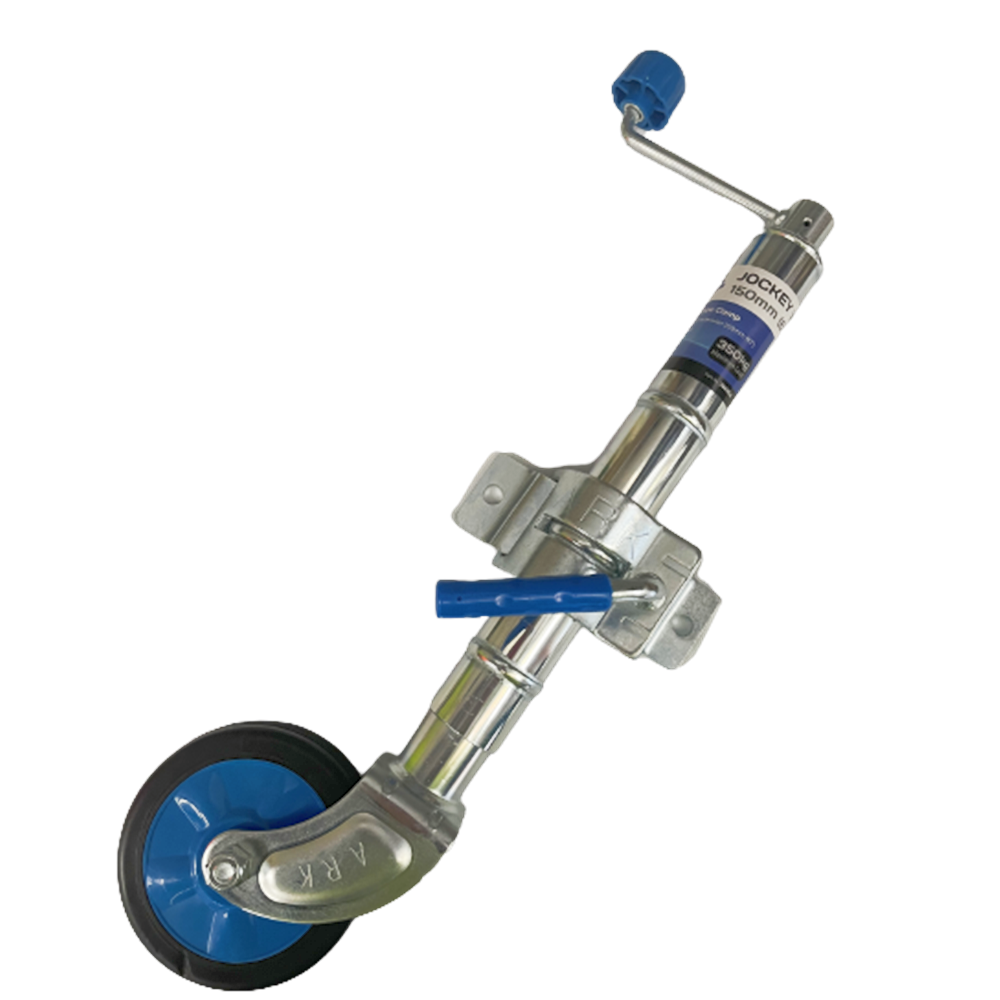 Ark Trailer 6" Jockey Wheel Boat Bolt/Weld Fixed With Clamp Rubber ...