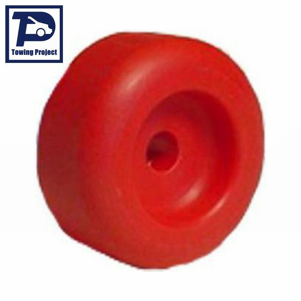 BOAT TRAILER Front End Cap ROLLER POLYURETHANE Red 18mm - Towing Project