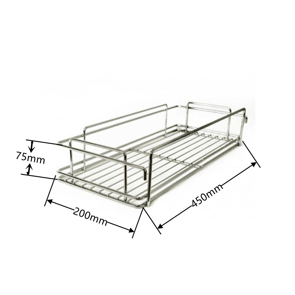 Caravan RV Rollout Pantry Basket 200mm Replacement Motorhome Camper ...
