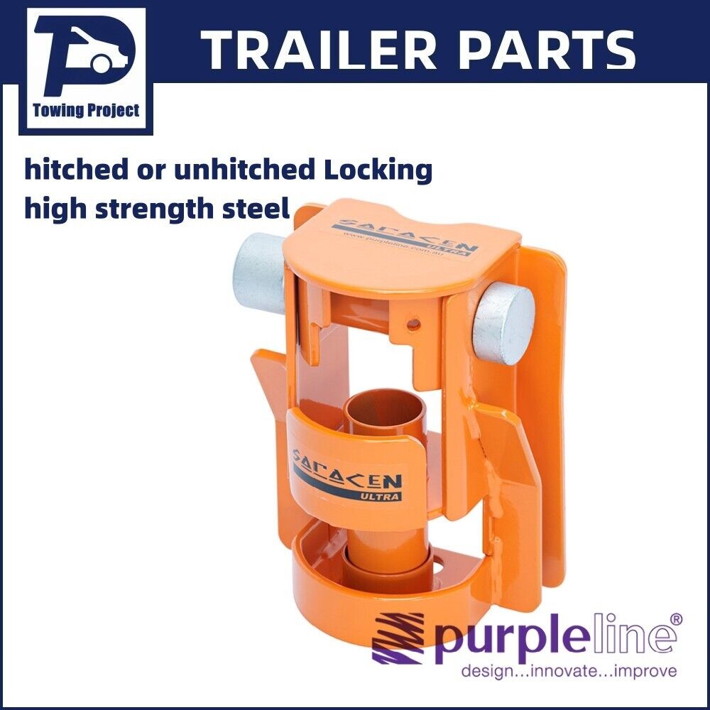 Purpleline TRAILER CARAVAN SARACEN FULLSTOP HITCH COUPLING LOCK ULTRA ...