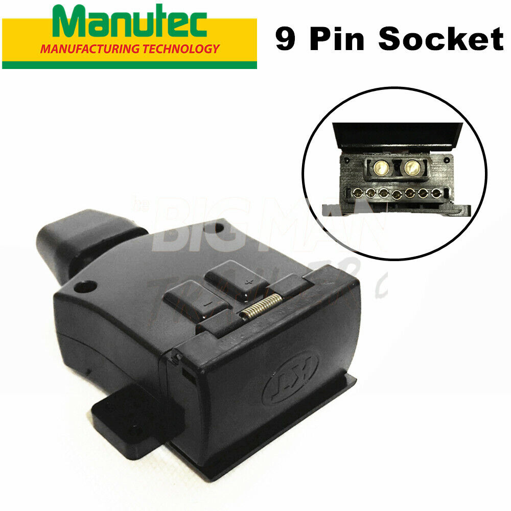Trailer Flat 9 Pin Socket 7 pin Female + 50 Amp Connector - Towing Project