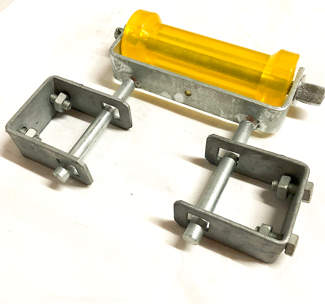 Boat Trailer 6" Poly Keel Roller Kit – Yellow Roller with Galvanised ...