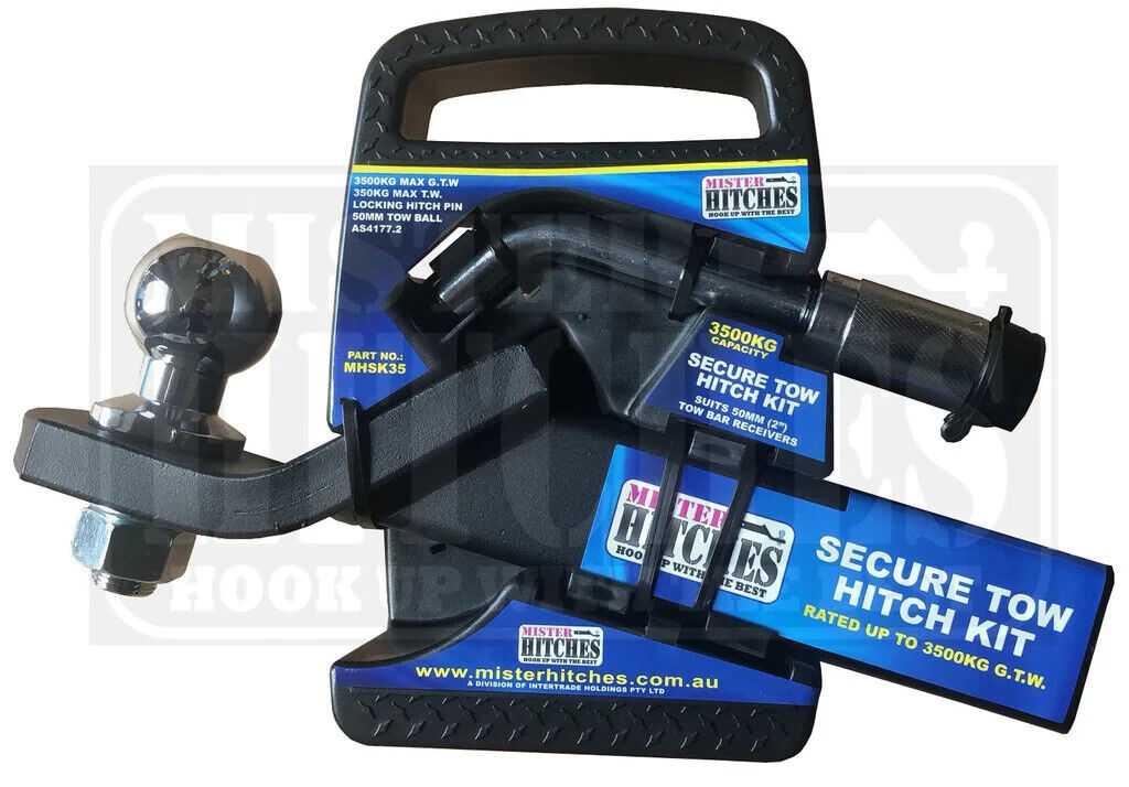 Mister Hitches Towing Kit 3500Kg ,Ball Mount,T/Ball, Locking Hitch Pin ...