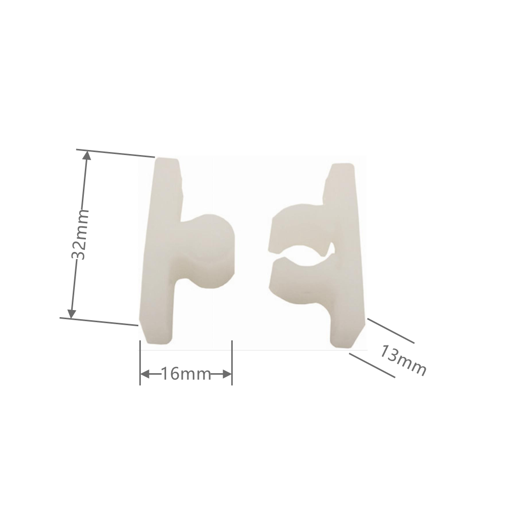 CUPBOARD HORIZONTAL CATCH - NYLON - 2 Piece - Towing Project